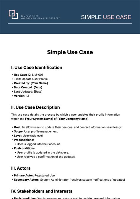 simple use case template edit online and download example
