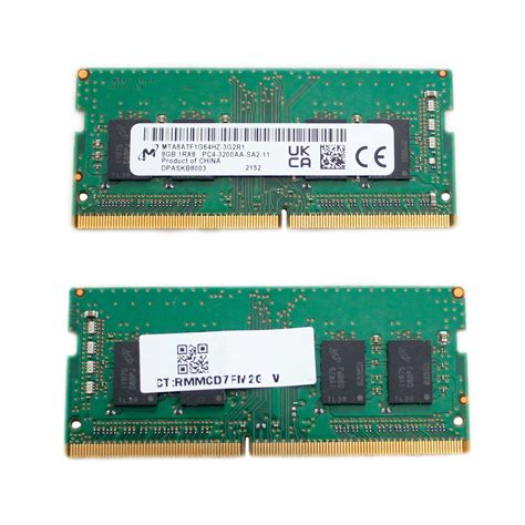 8GB Micron MTA8ATF1G64HZ-3G2R1 1Rx8 PC4-25600 DDR4-3200AA Laptop Ram ...