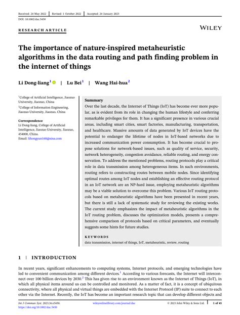 the importance of nature‐inspired metaheuristic algorithms in the data