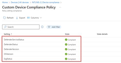 Custom Device Compliance Policy In Intune Endusersupports