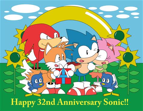 Happy 32nd Anniversary Sonic By Gemstonelover49 On Deviantart