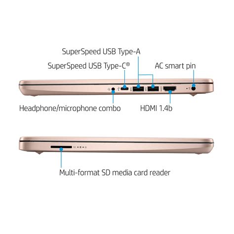Hp Laptop Intel Celeron Gb Memory Gb Emmc Rose Gold Dq Dx Best Buy