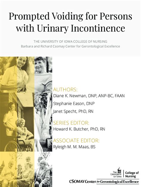 Fillable Online Prompted Voiding For Individuals With Urinary