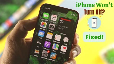 iOS 16: Fix- iPhone Won't Turn Off! [Button Not Working] - YouTube