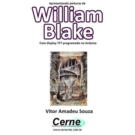 apresentando pinturas de william blake com display tft programado no