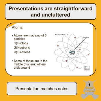 Atomic Structure And Bohr Rutherford Model By Oscar Science TPT