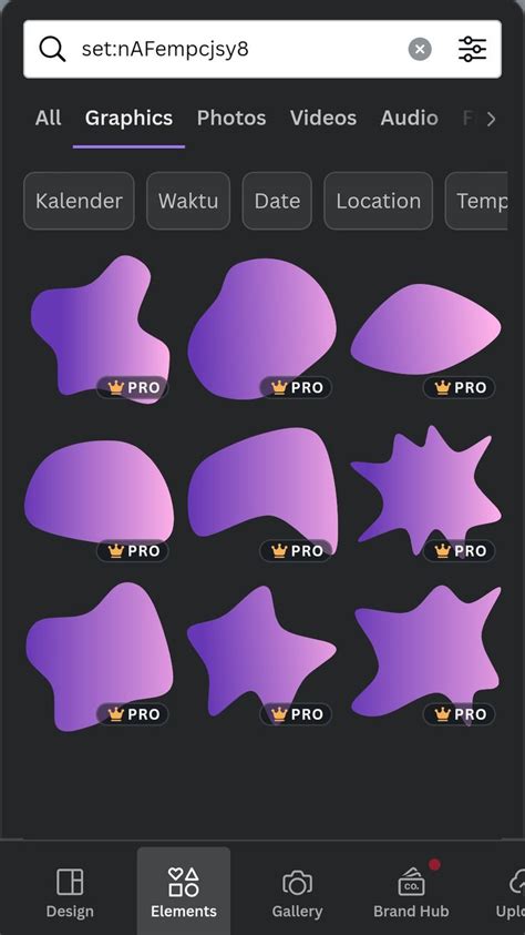 Gradient Blobs Canva Pro Element