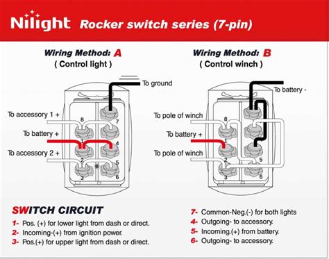 6 Pin Rocker Switch Wiring Diagram Wiring Flash