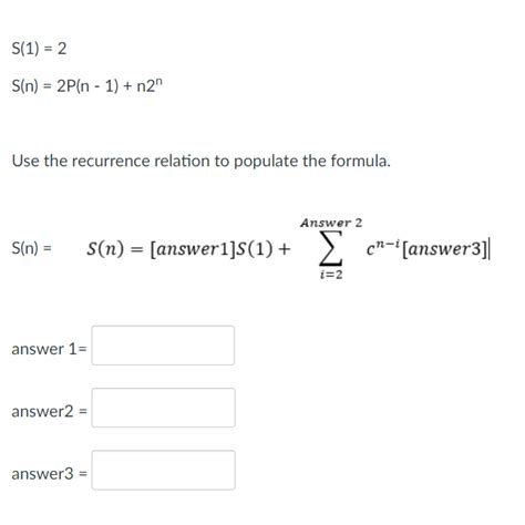 Solved S 1 2 S N 2p N 1 N2n Use The Recurrence