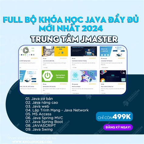 Full Bộ Khóa Học Java Đầy Đủ Tại Trung Tâm JMaster