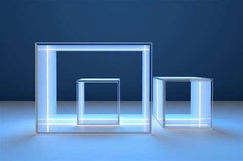 Free Photo Abstract 3d Geometric Square Shapes