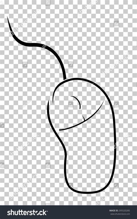 Outline Computer Mouse Stock Vector Royalty Free Shutterstock