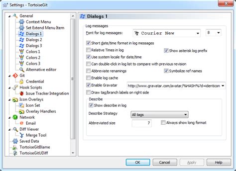 236 Tortoisegits Settings Tortoisegit Documentation