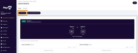 Resetting A Games Scores Netball Australia Support
