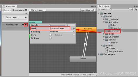 Unity Mecanim动画系统 之 动画层（layers）和 动画遮罩（avatar Mask）的简单使用unity Avatar