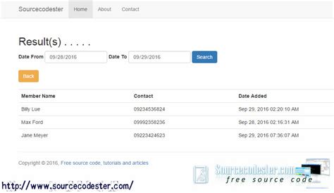 How To Use Two Dates In Search SourceCodester