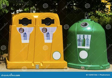 Containers For Separate Garbage Collection Stock Photo Image Of Dump Ecology 150907266