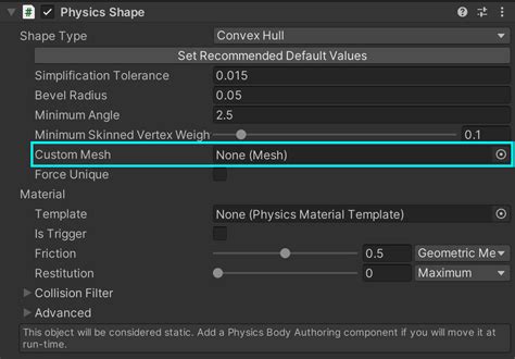 why is a meshrenderer required for convex hulls including our workaround fix unity engine