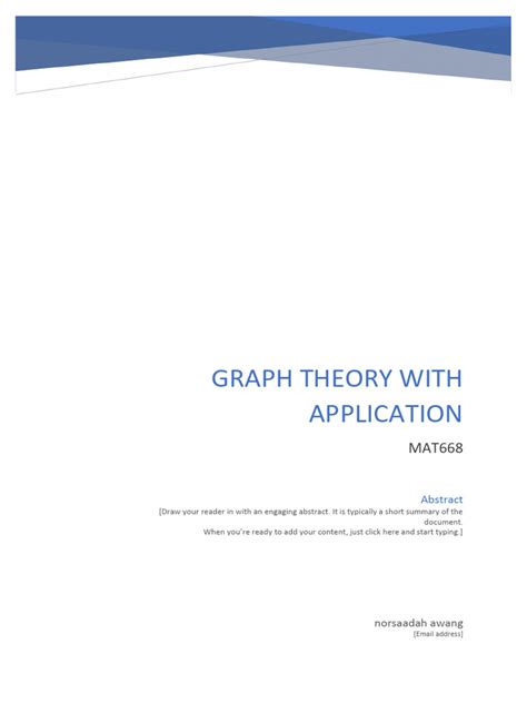 Notes Graph Theory 050319 Pdf Vertex Graph Theory Discrete