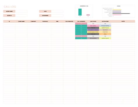 Free Receptionist Call Log Template For Excel Wordlayouts