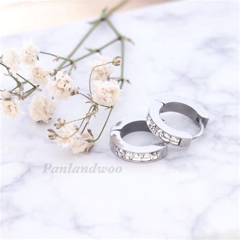 Jual Panlandwoo Anting Hoop Titanium Wanita Classic Hoop Shopee Indonesia