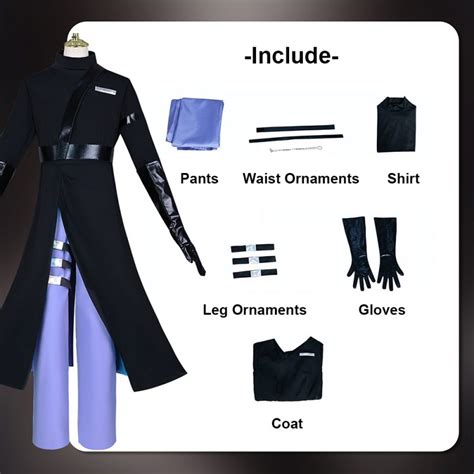 Alien Stage Ivan Black Coat Cosplay Costume