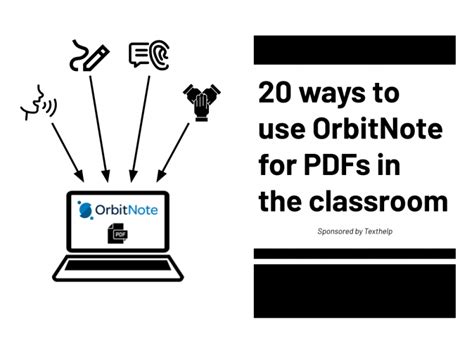20 Ways To Use Orbitnote For Pdfs In The Classroom Ditch That Textbook