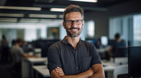 Premium Ai Image Innovative Software Developer At Work