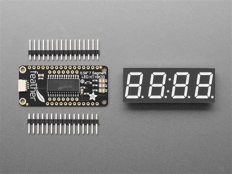 adafruit 0 56 4 digit 7 segment featherwing display red id 3108