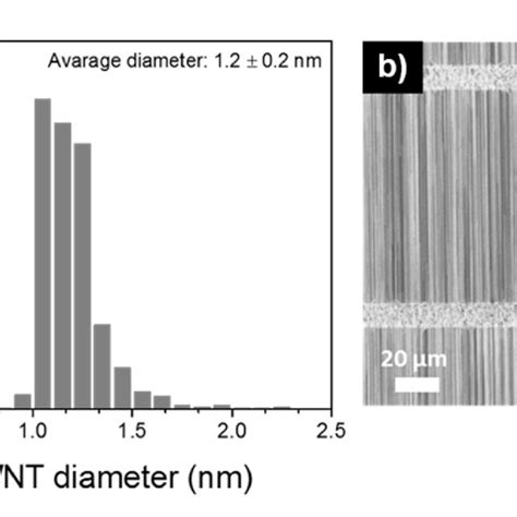 Figure S1 Swnt Arrays A Diameter Distribution Of Swnts Arrays Based Download Scientific