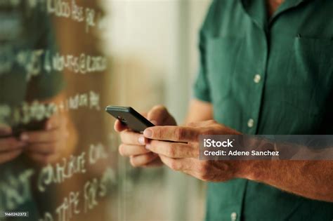 programmer hands or business man with phone in office for creative idea