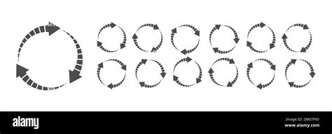 Circular Loading Buffering Icons Vector Stock Vector Image And Art Alamy