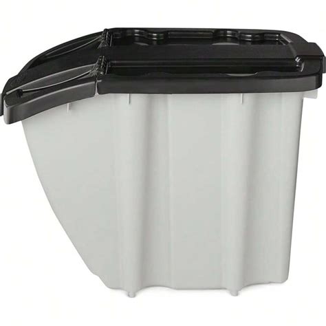 2025 New Suncast 18 Gallon Indoor Or Outdoor Stackable Waterproof Recycling Lidded Storage