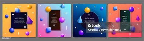 벡터 그림입니다 장식적인 배경이 설정되었습니다 명함 프로모션 소셜 미디어 템플릿 웹 배너를 위한 디자인 텍스트 풍선 현대 3d 스타일입니다 공 큐브 실린더 모양 패션 행사