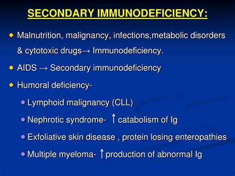 Ppt Immunodeficiency Diseases Powerpoint Presentation Free Download Id 324934