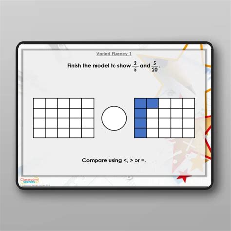 Year 5 Compare Fractions Less Than 1 Lesson Slides Resource Classroom