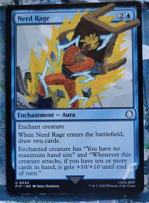 Nerd Rage My First Attempt At Modifying The Original Art Instead Of Painting A Completly New