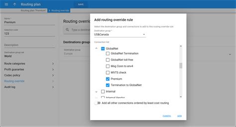 Routing Override Portaone Documentation May 22nd 2023