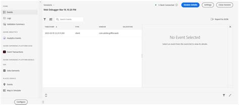 Server Side Logs Adobe Assurance