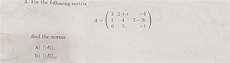 Solved For The Following Chegg