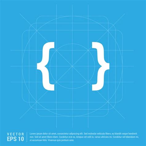 Curly Braces Icon Stock Vector Ibrandify 109547358