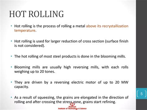 Metal Forming Processes Rolling Ppt