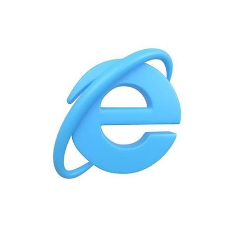 internet explorer logo v1 002 free vr ar low poly 3d model cgtrader