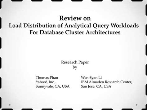 Query Processing And Optimization Updated