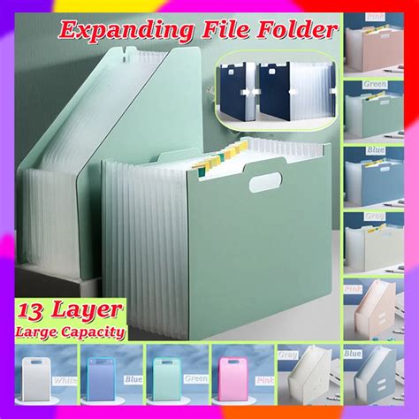 🔥24h🔥accordion file folder 13 layer expanding file organizer portable