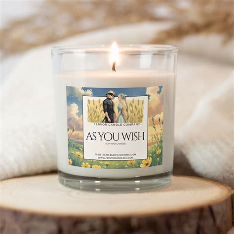 Wholesale As You Wish The Princess Bride Soy Wax Candle Bookish T