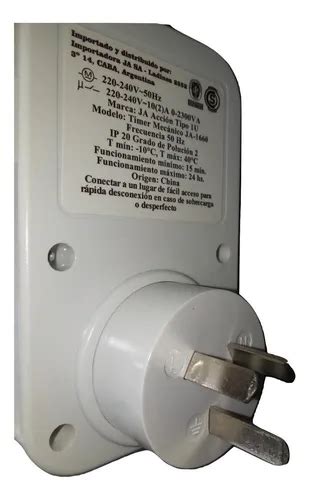 Timer Mecanico Reloj Programable Enchufable 24 Hs Analogico En Venta En Capital Federal Capital