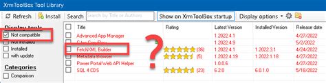 FetchXML Builder Is In The Not Compatible List In XrmToolbox Issue Rappen