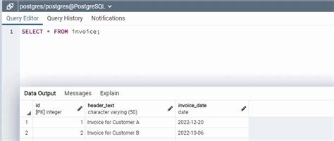 Postgresql Date Data Type