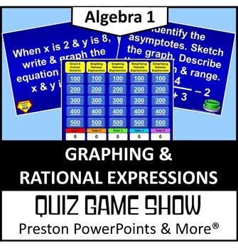 Alg Quiz Show Game Graphing And Rational Expressions In A PowerPoint